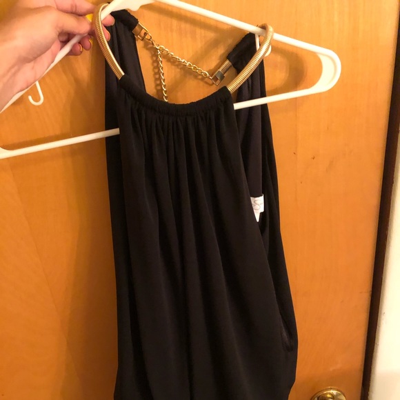 Jessica Simpson | Dresses | Black Dress With Gold | Poshmark